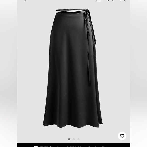 Cider | Skirts | Satin Midi Tie Skirt | Poshmark